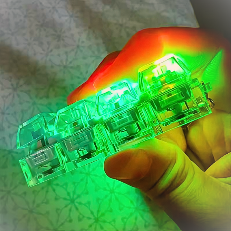 4/9 Keys Mechanical Keyboard Axis Tester LED Keyboard Key Toy Stress ...